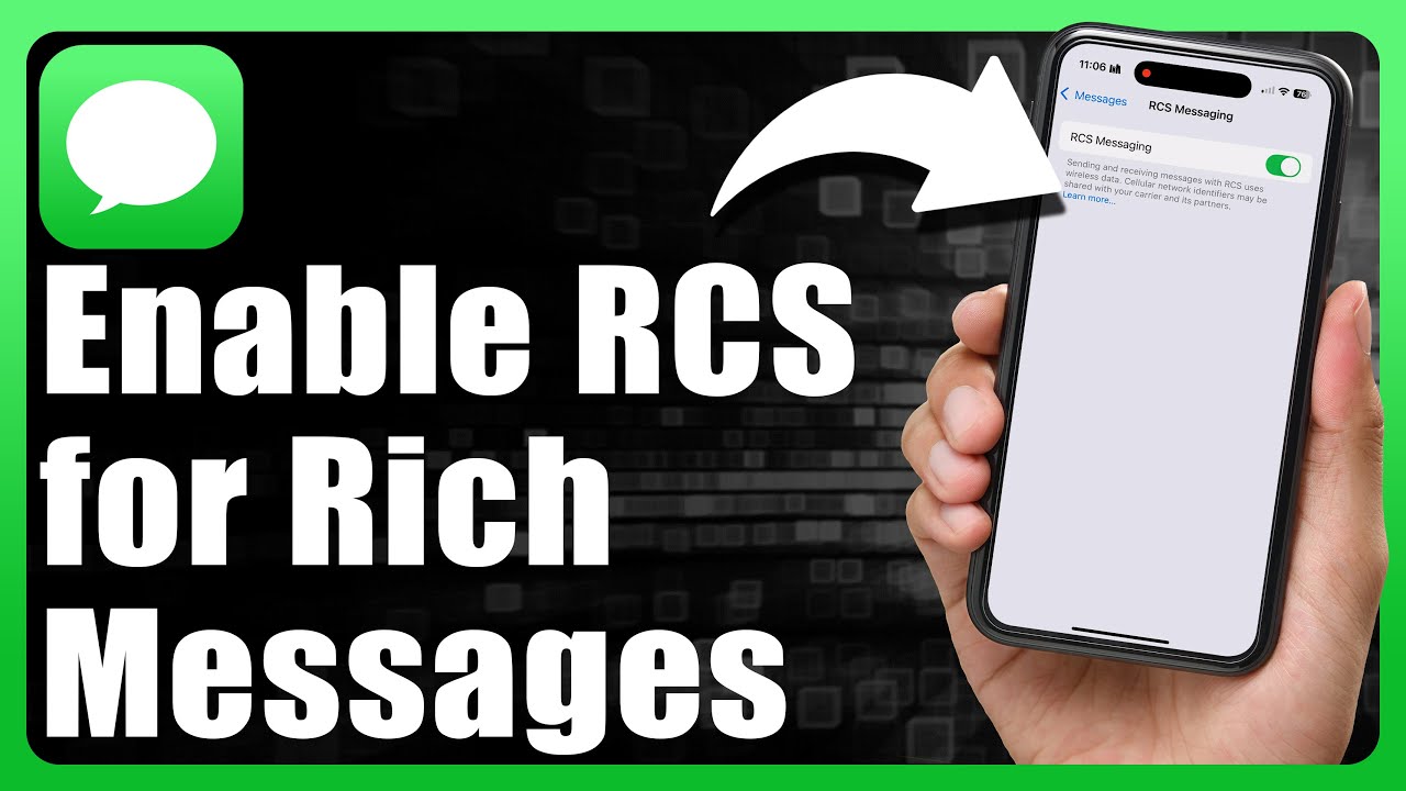 How To Enable RCS For Rich Text Messages On iPhone - YouTube