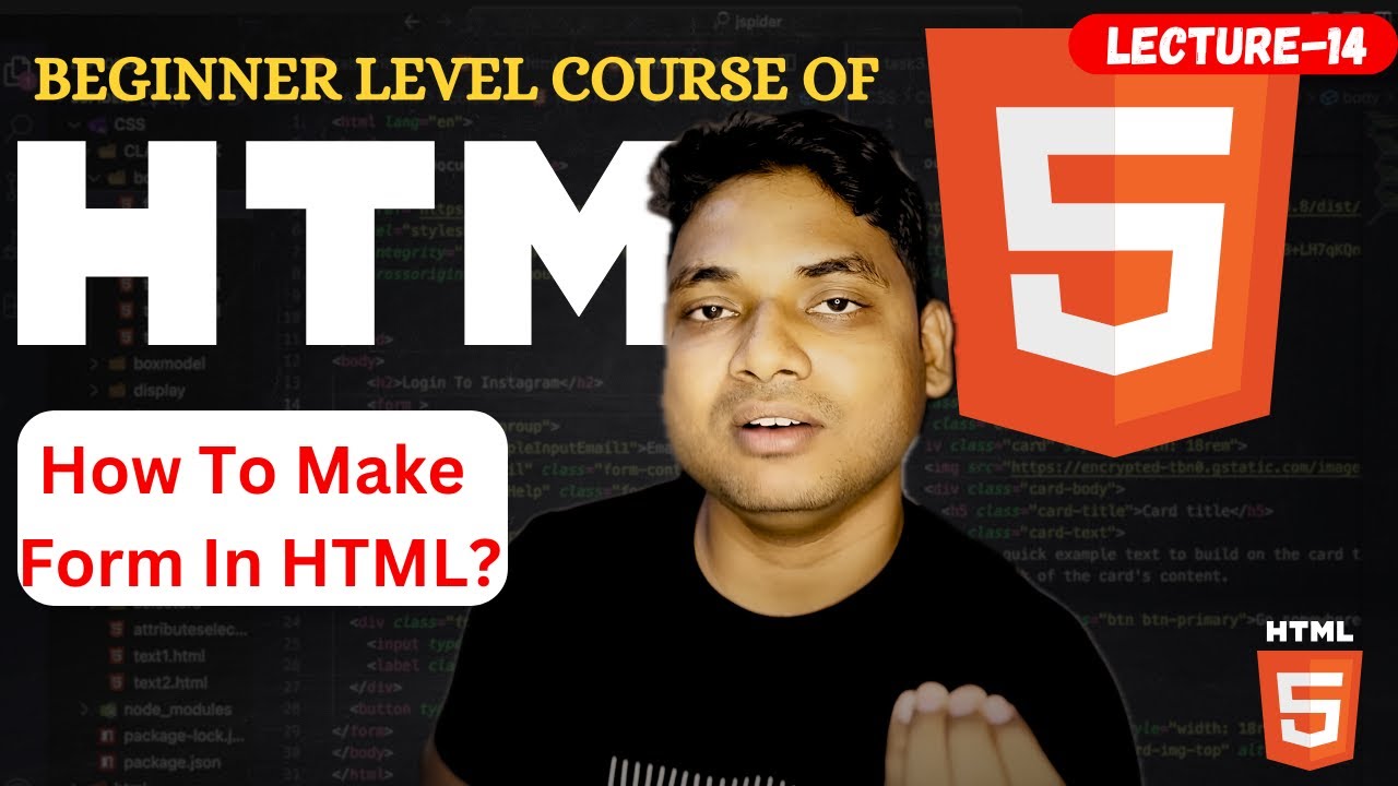 Lecture -14 || Introduction To HTML Form || How To Make Form In HTML Tutorial By Maharufh - YouTube