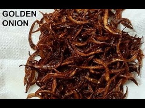 HOW TO MAKE GOLDEN ONIONS by SR Kitchen - YouTube