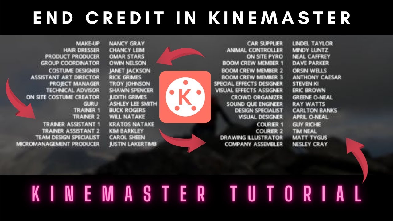 End Credits make in kinemaster !! for Short Film & Movies !! - YouTube