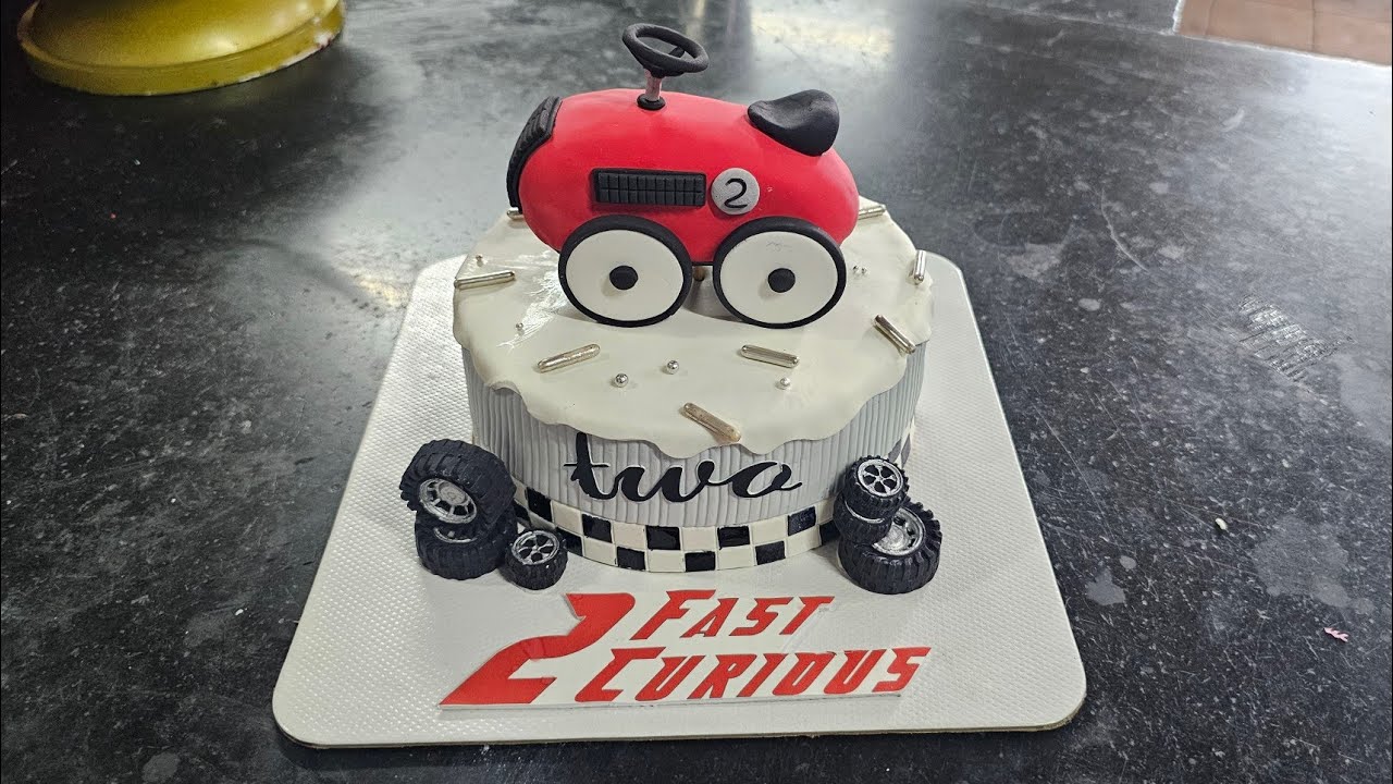 Hot Rod Cake Design | Car theme cake decoration | car cake decoration ...