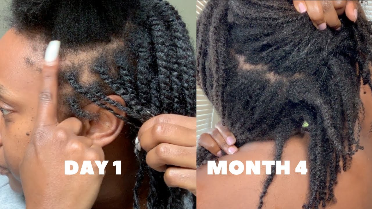 1-4 MONTH CLOSE UP LOC JOURNEY VISUAL ~ PICS & VIDEOS ~ FINE HAIR ~LOC ...