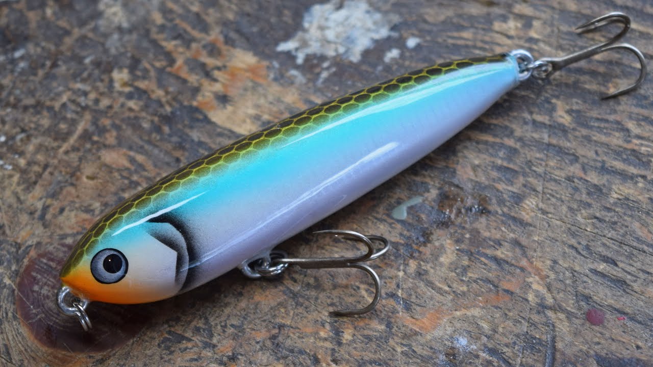 Making a "Walk the Dog" Bass Lure - YouTube