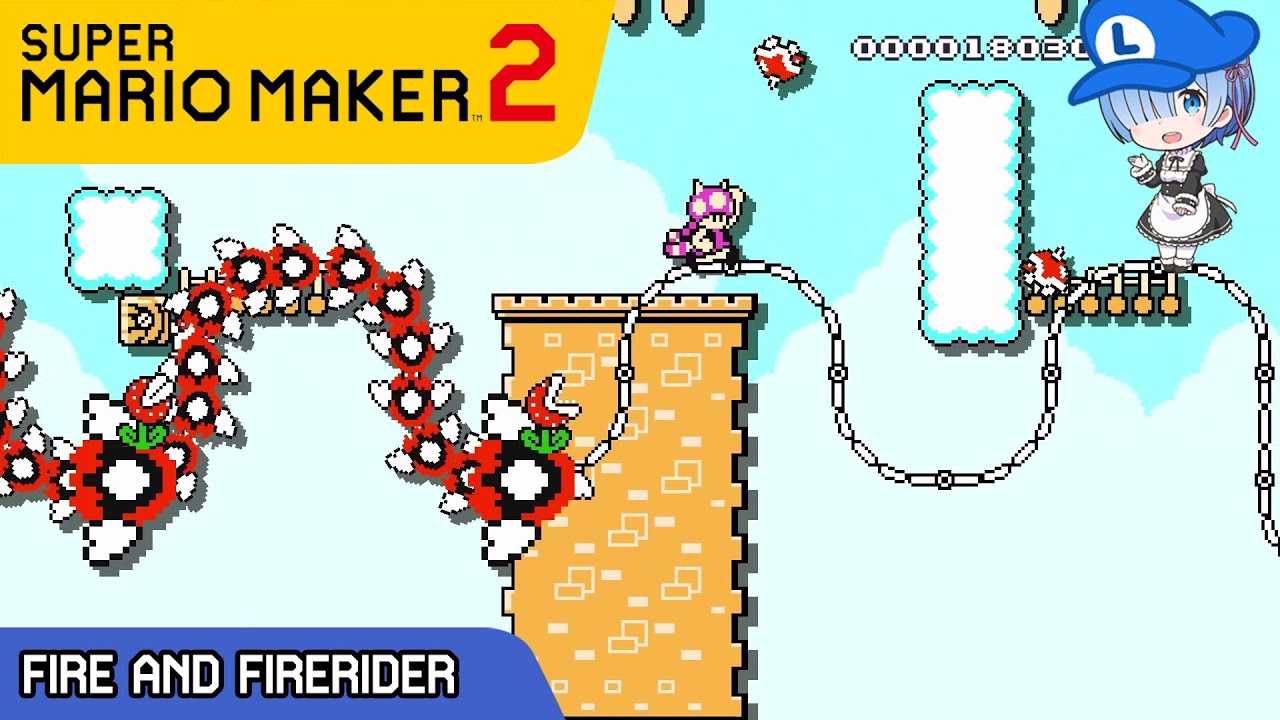 雲間の火炎ライダー - Fire and FireRider by ヒャア - COOLEST LEVEL IDEAS in Mario ...
