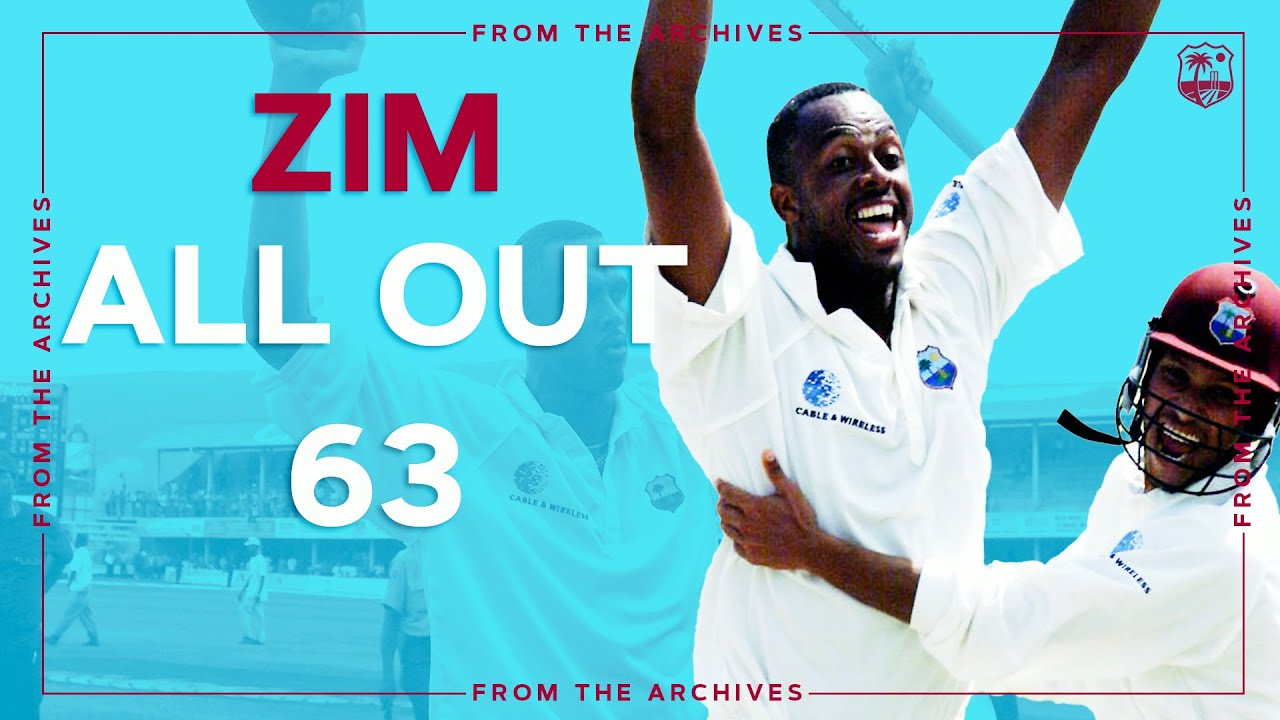 👏 Outstanding Bowling! | West Indies Bowl Zimbabwe Out For 63 | Defend ...