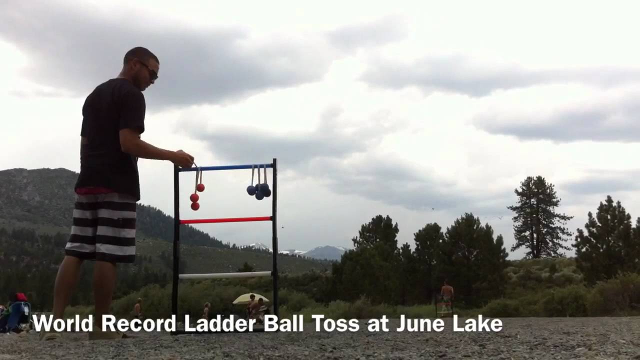 WORLD RECORD LADDER BALL SHOT - YouTube