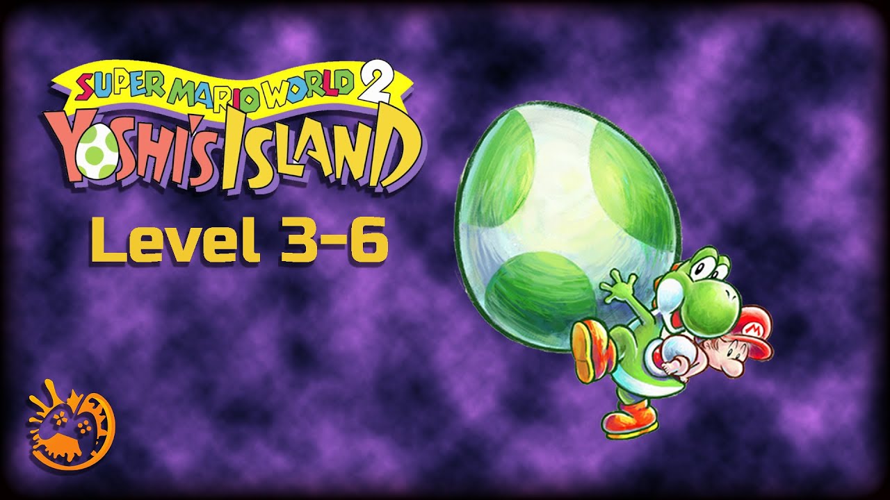 Super Mario World 2: Yoshi's Island | Level 3-6: The Cave Of Harry ...
