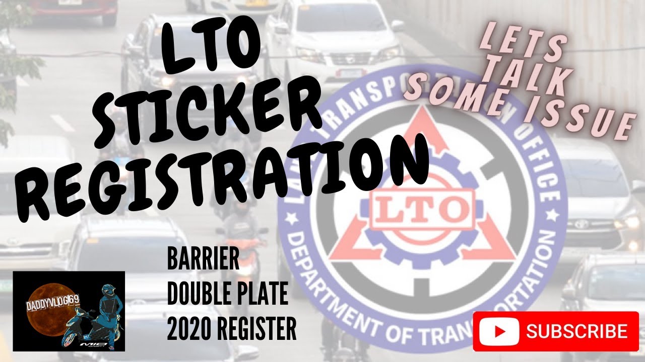 LTO STICKER #ltoregistration #lto - YouTube