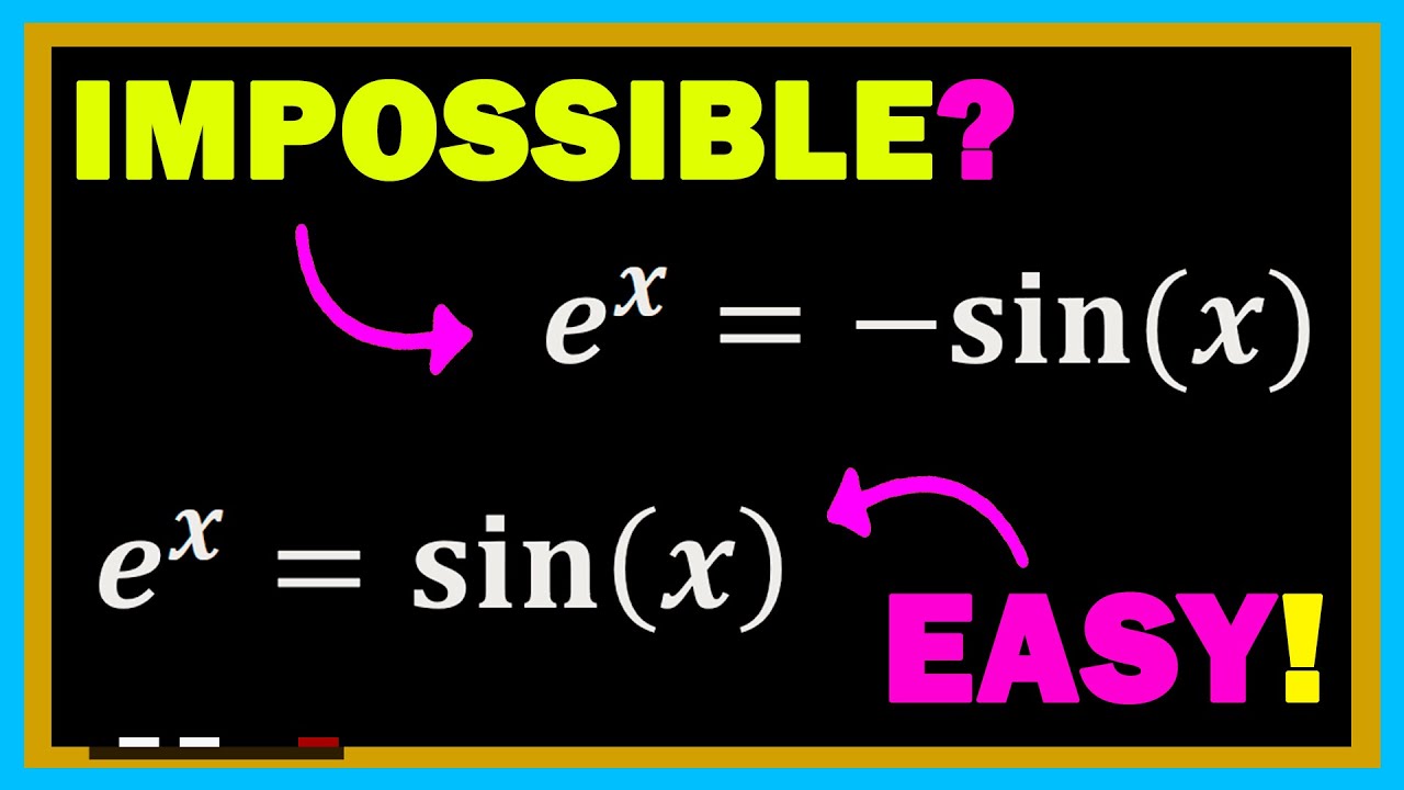 Solving two IMPOSSIBLE equations! - YouTube