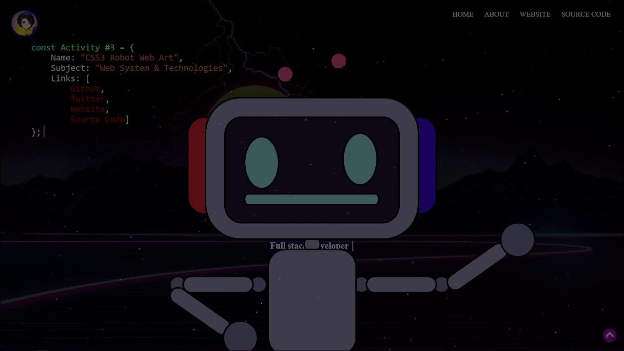 Chill Coding [CSS3 Robot Web Art] Part 2 - YouTube