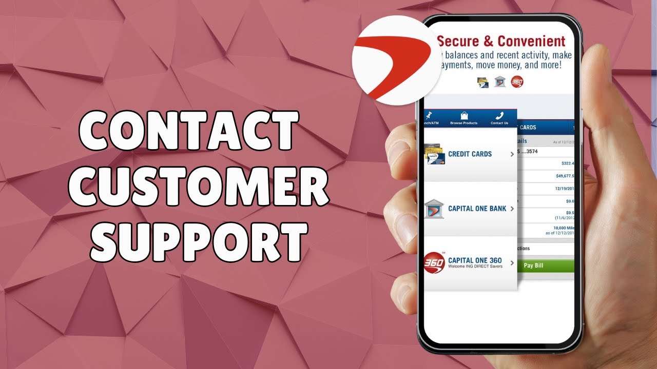 HOW TO CONTACT CAPITAL ONE CUSTOMER SUPPORT - YouTube