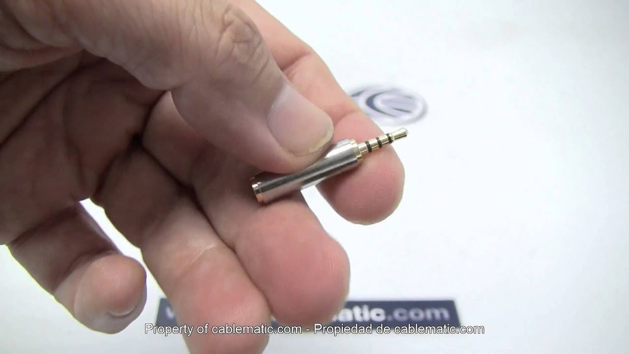 Adaptador audio 4-pin jack 3.5mm hembra a jack 2.5mm macho distribuido ...