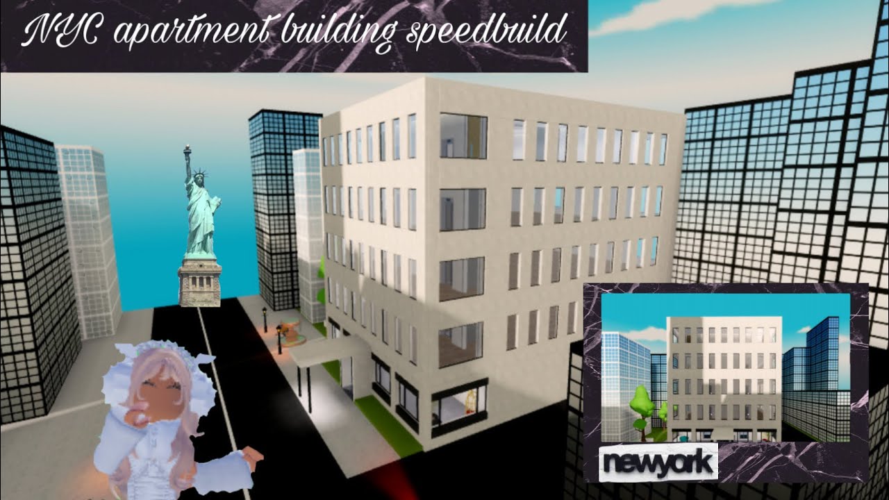NYC apartment building speedbuild|| Club Roblox skyscraper house ...