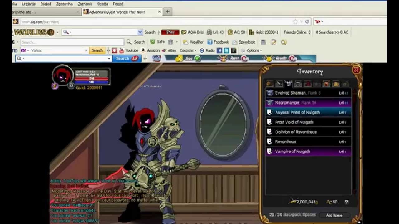 AQW-Getting new armor of Nulgath(-Abyssal Priest of Nulgath-) - YouTube