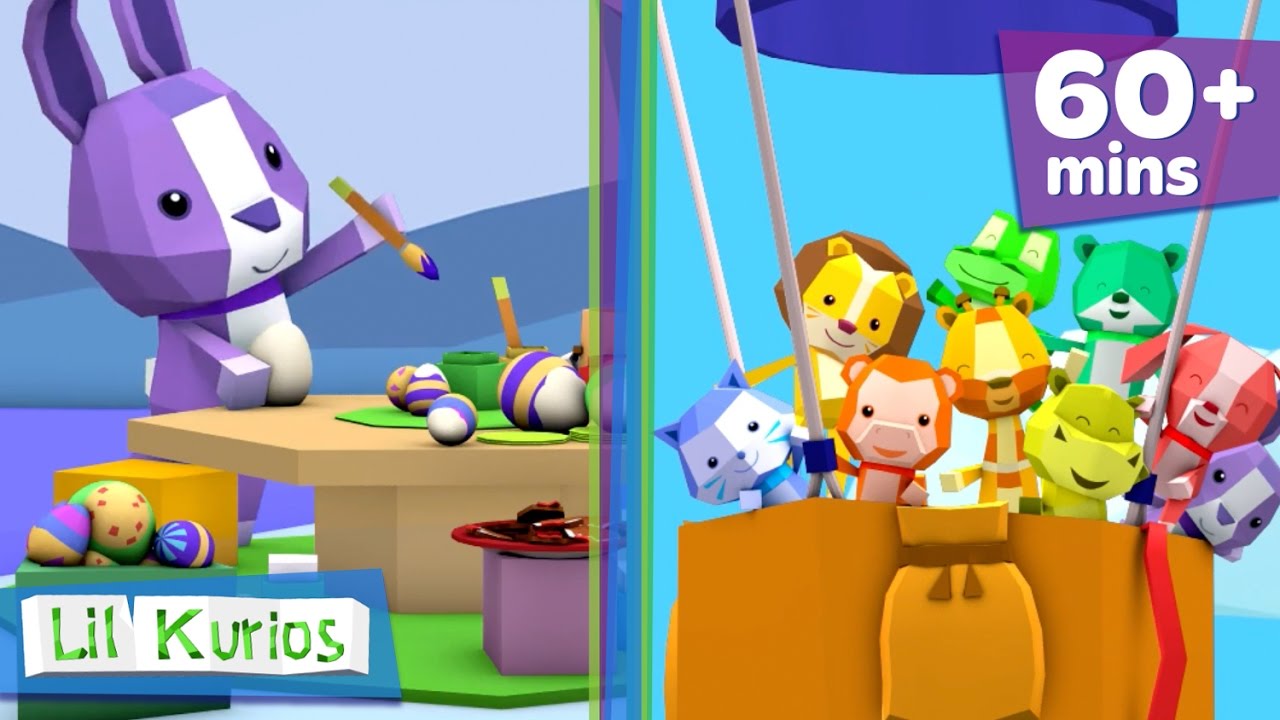 The Wheels on the Bus | Easter Egg Hunt | Nursery Rhymes & Kids Songs ...