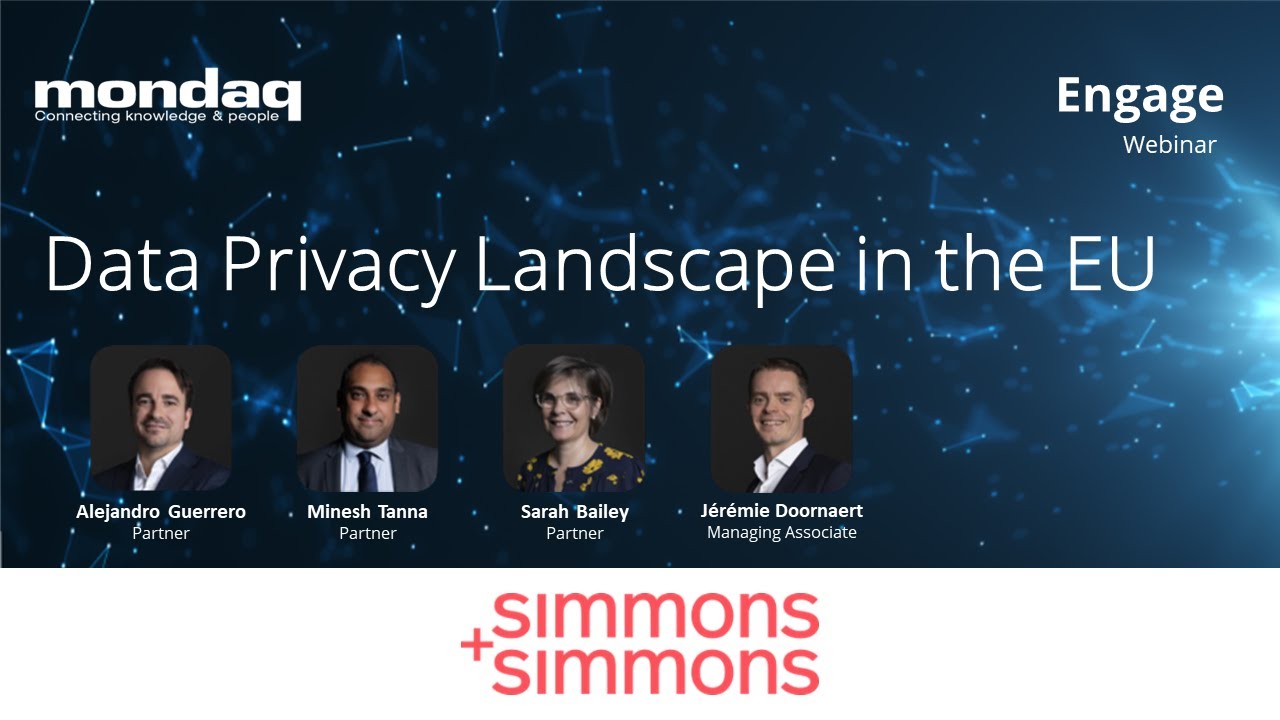 Webinar: Data Privacy Landscape In The EU - YouTube