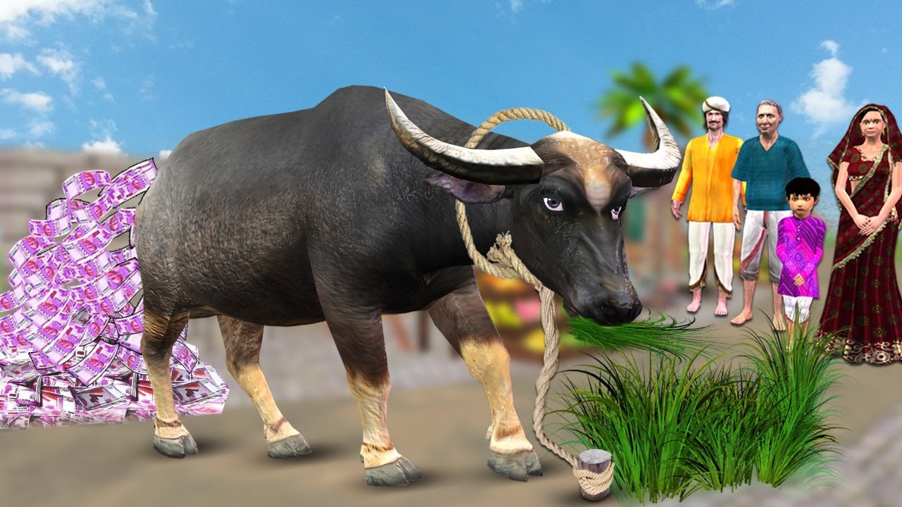 जादुई पैसा भैंस Magical Money Buffalo Comedy Video Bedtime Stories Must ...