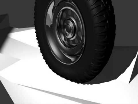 Car wheel animation with blender - YouTube