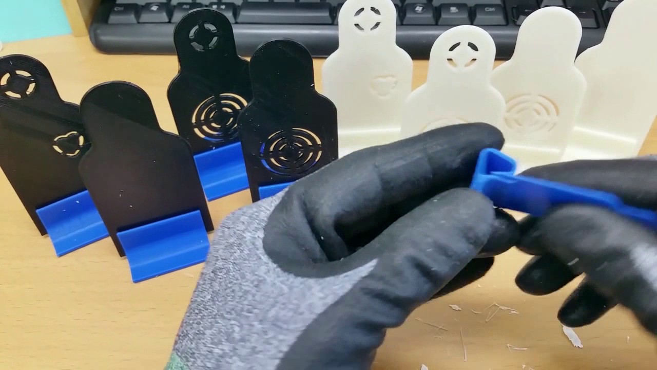 [MAAK만들기] 장난감 총이 있다면 꼭 필요한 과녁만들기!/target making using 3d print! - YouTube