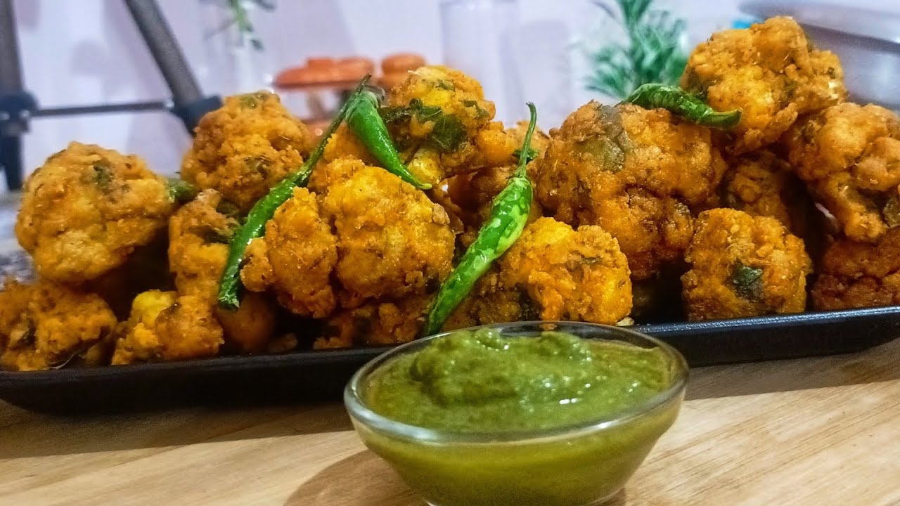 Gobi Pakora ll Starter Recipe ll Evening snack ll Cauliflower Chips ...