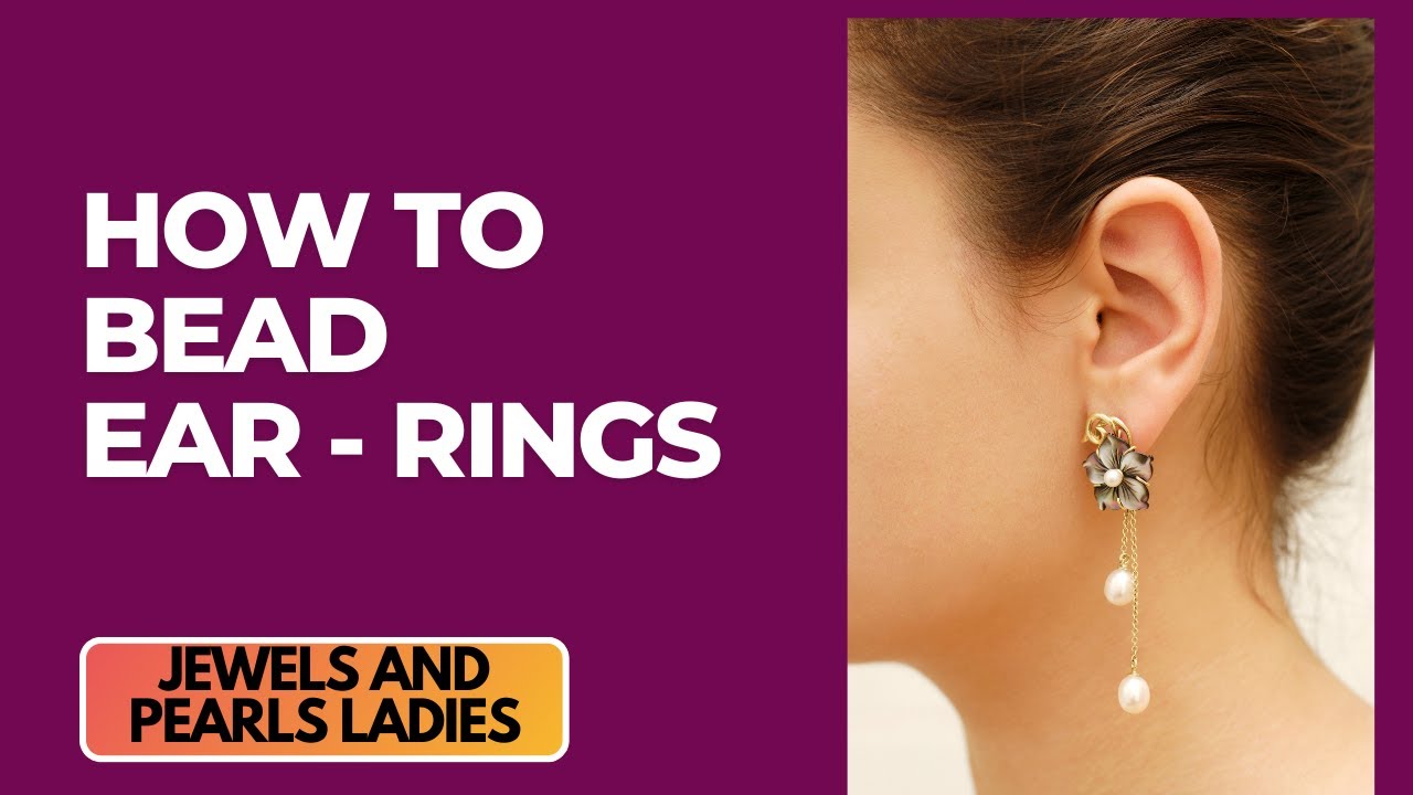 How to make Beaded ear rings - YouTube