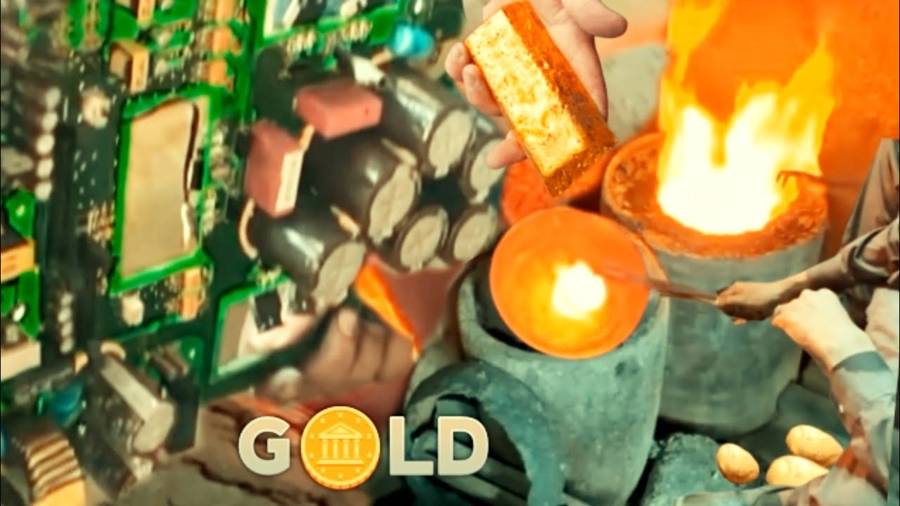 Gold From Computer Parts - 24k Gold #diy October 2, 2023 - YouTube