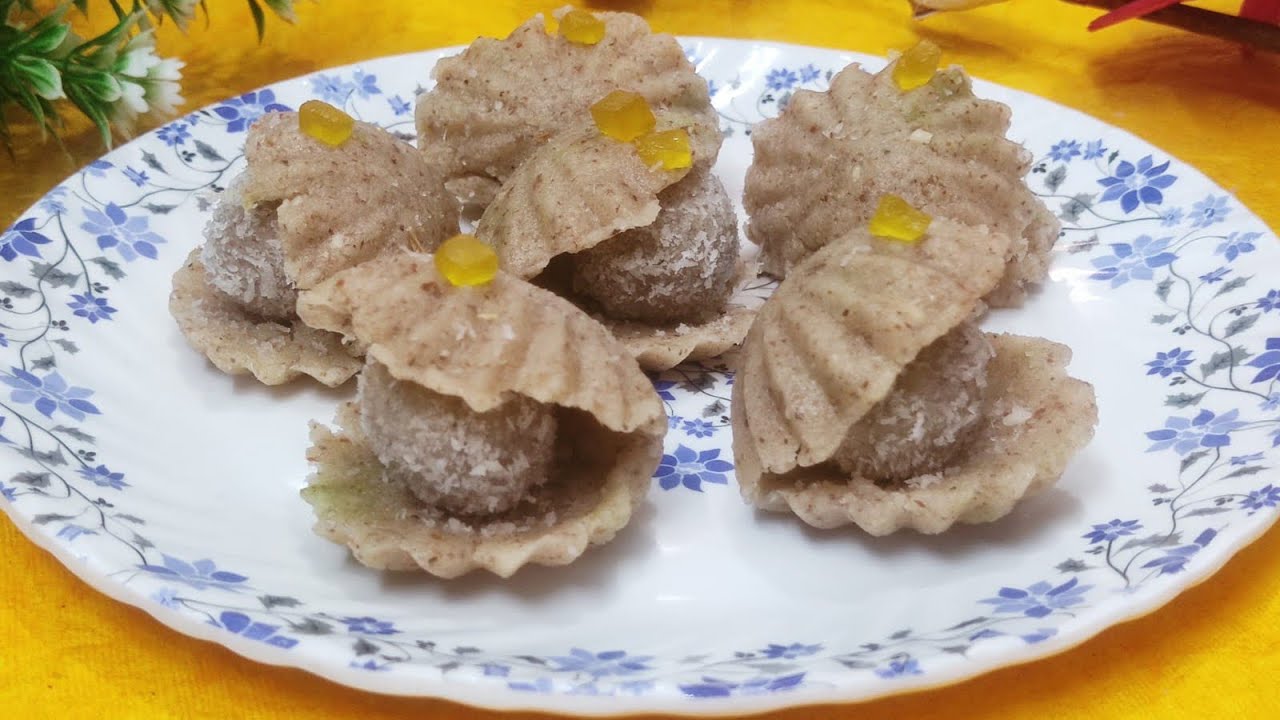 Only Few Ingredients Shell Shaped Sweets In 10 min | Without Gas,Ghee ...
