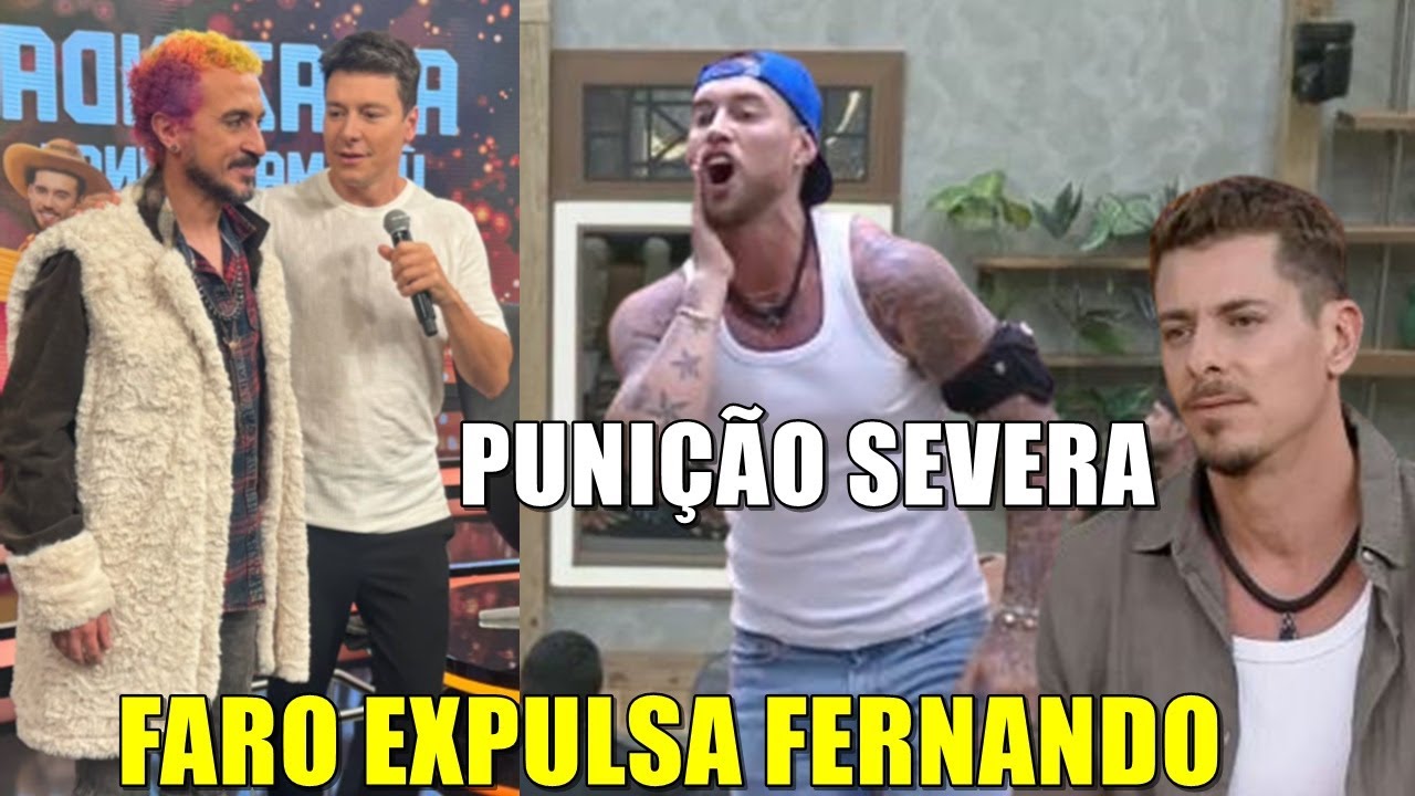 FERNANDO DIZ Q RODRIGO FARO É PUXA DE SACHA E A PRODUÇÃO TA FAVORECENDO ...