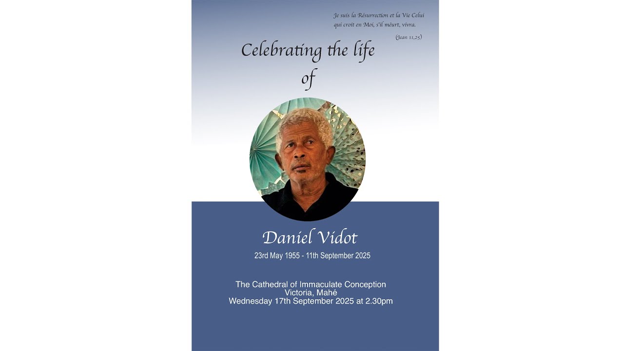 Celebrating The Life Of Daniel Vidot - YouTube