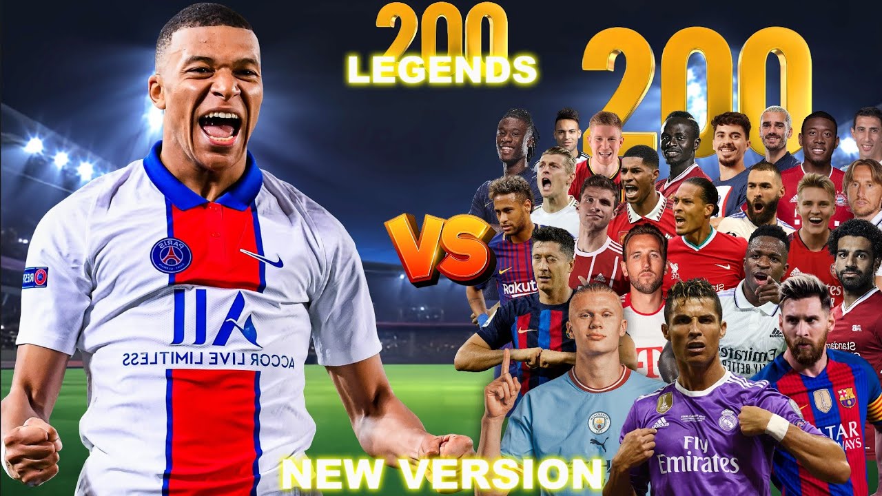 PSG Mbappe 🆚️ 200 Legends 💥 New Version 💥 ULTRA BOSS FINAL ⚽️ - YouTube