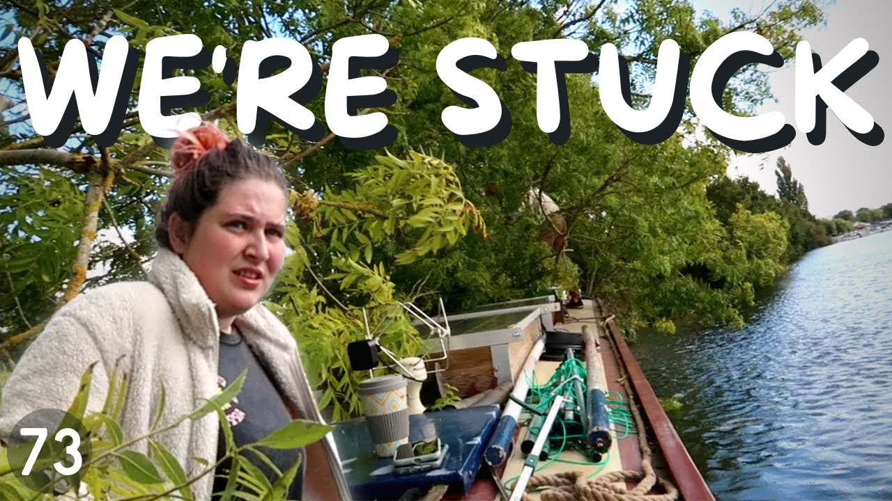 Crushed into a tree | Narrowboat gets battered by the wind - 73 - YouTube