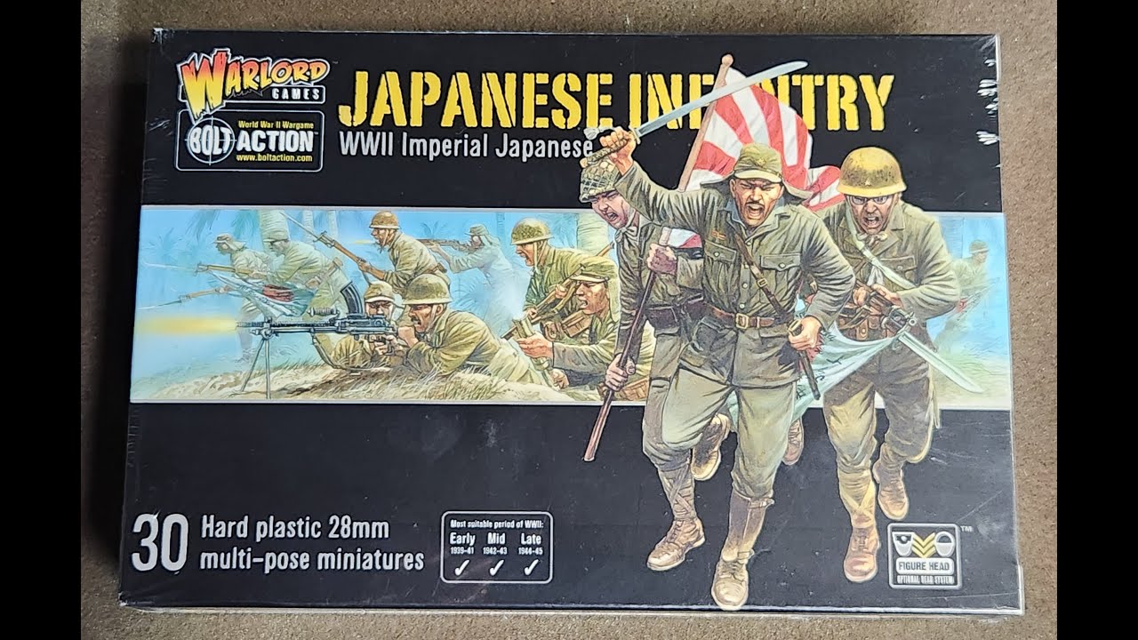Bolt Action Japanese Infantry Box: 30 Part Plastic Kit for the Japanese ...