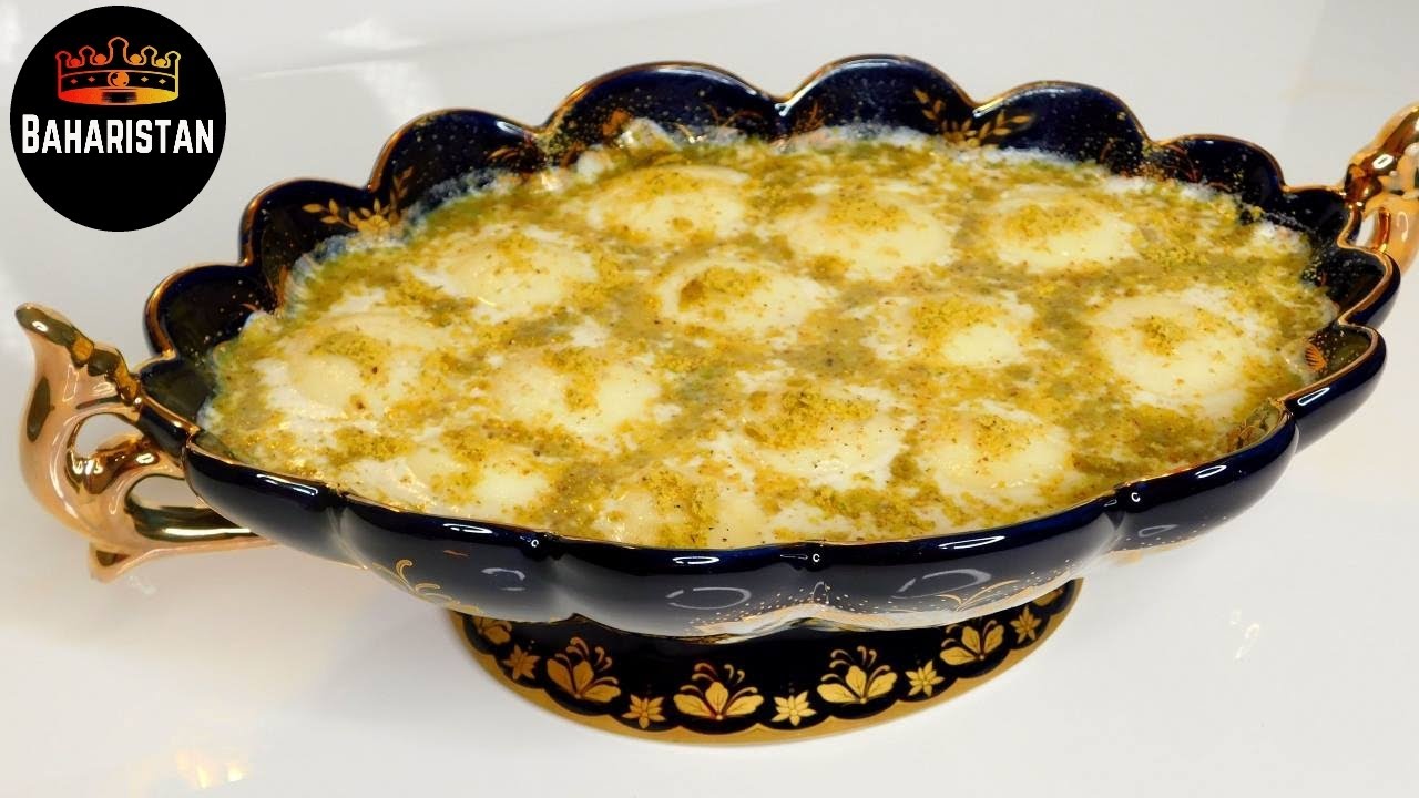 Easy Rasmalai with dried milk! AFGHAN RASMALAI // طزر تهیه رس ملایی به ...