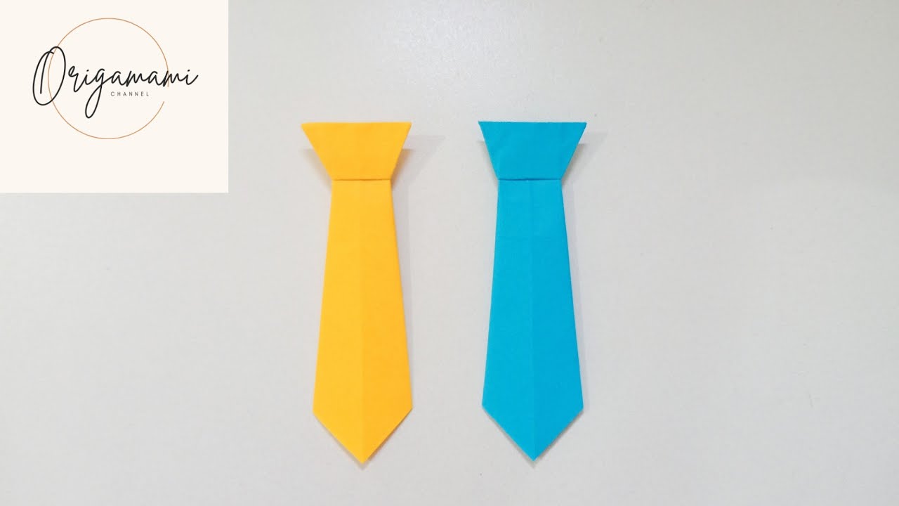 Origami Dasi | How to make paper tie @Origamami - YouTube