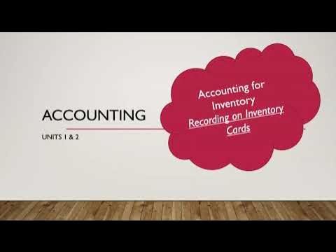 VCE Accounting - Unit 2 - Accounting For Inventory - Recording in ...