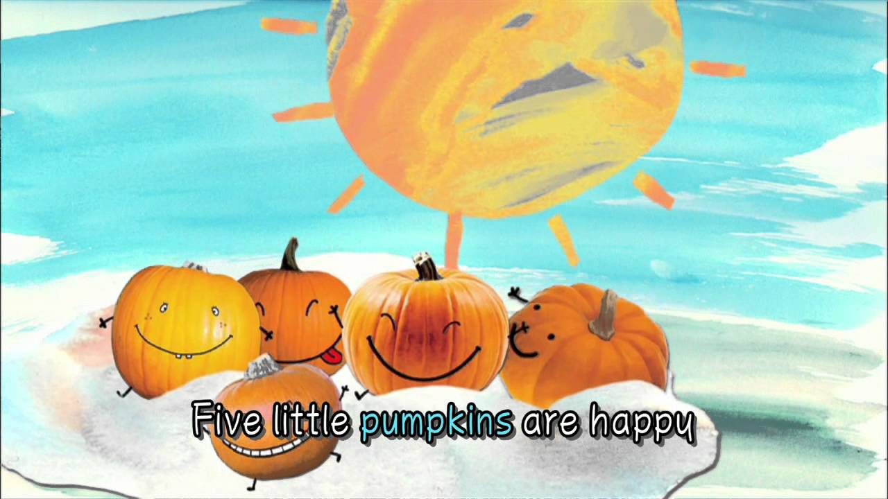 [Kids Songs] Five little pumpkins, Sing-A-Long Song - YouTube