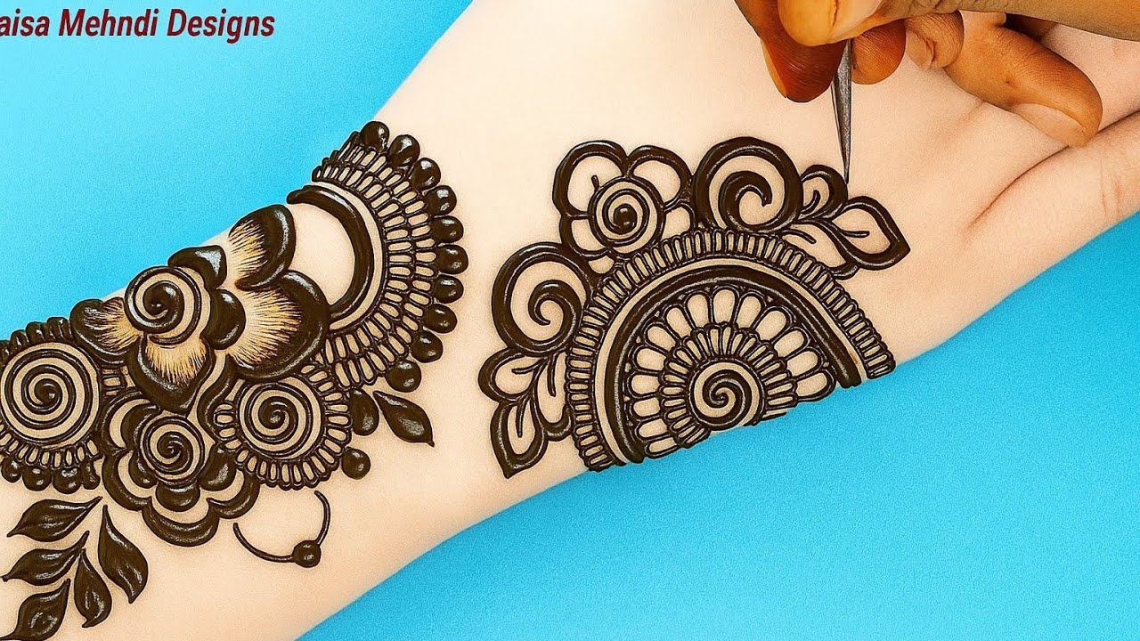 Navratri KARWACHAUTH special mehndi design/Patti wali mehandi/Mehndi ...