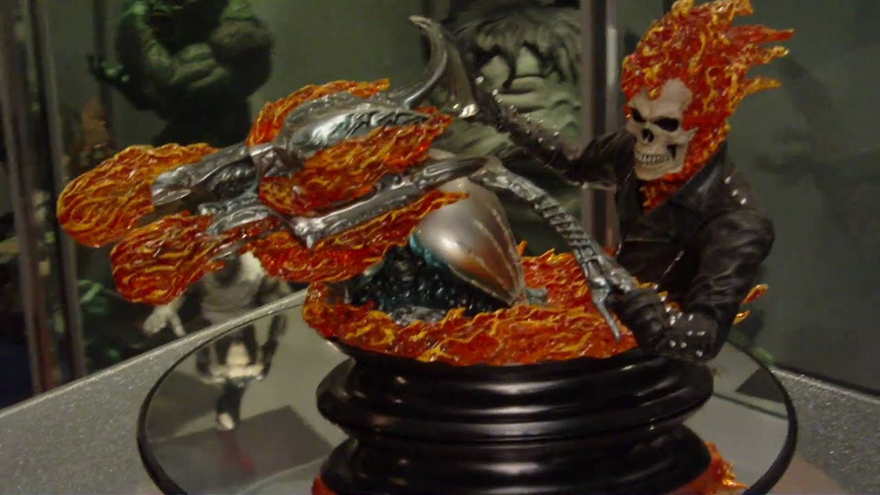 THE GHOST RIDER MEGA BUST STATUE: - YouTube