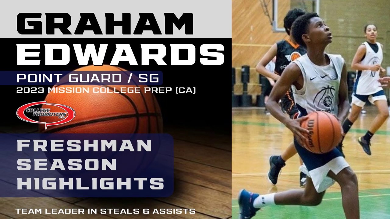Graham Edwards | PG/SG | Freshman Highlights c/o 2023 - YouTube