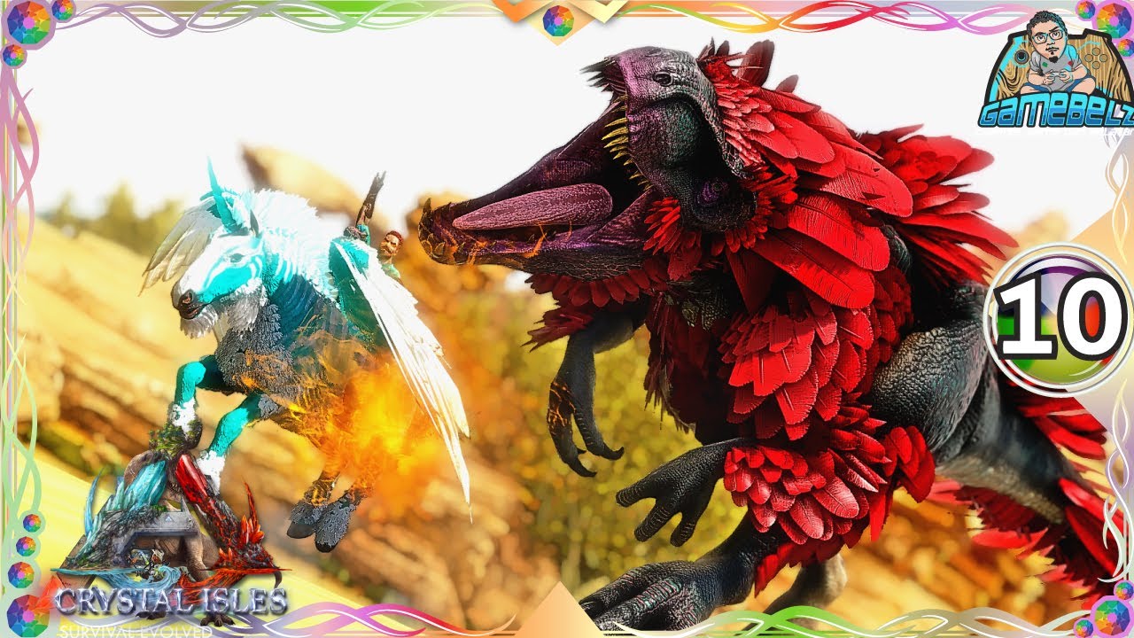 DIGANGGU SAAT TAMING TARBOSAURUS DI ARK CRYSTAL ISLES | ARK CRYSTAL ...