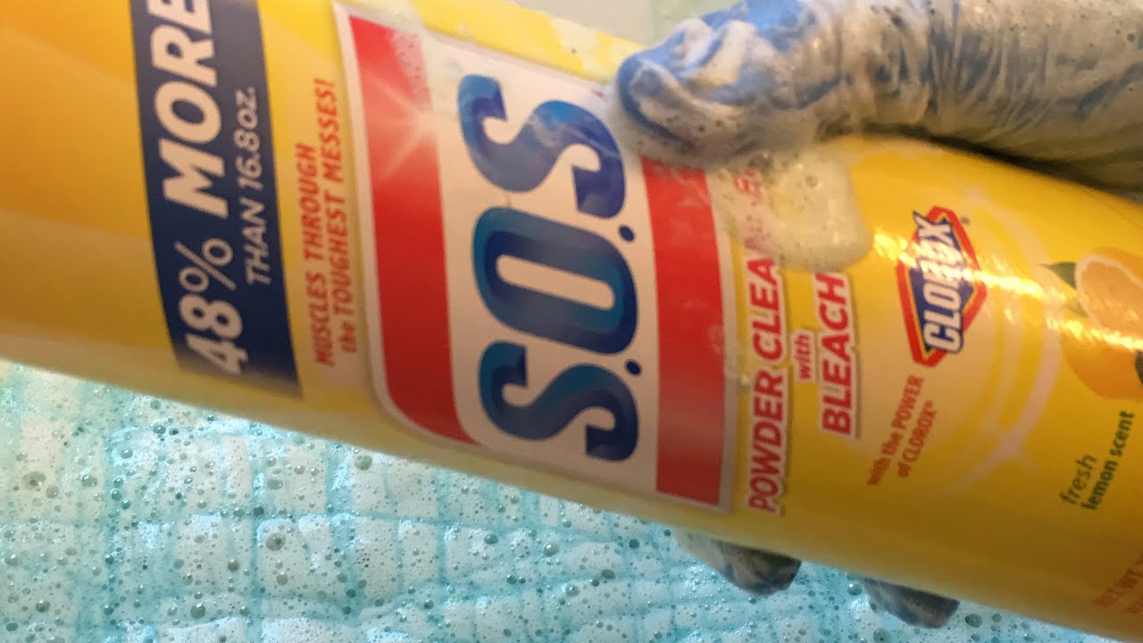 SOS Cleanser and Spongeplay (Up close) - YouTube