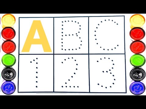 A to Z alphabet,collection for writing along dotted line for toddlers ...