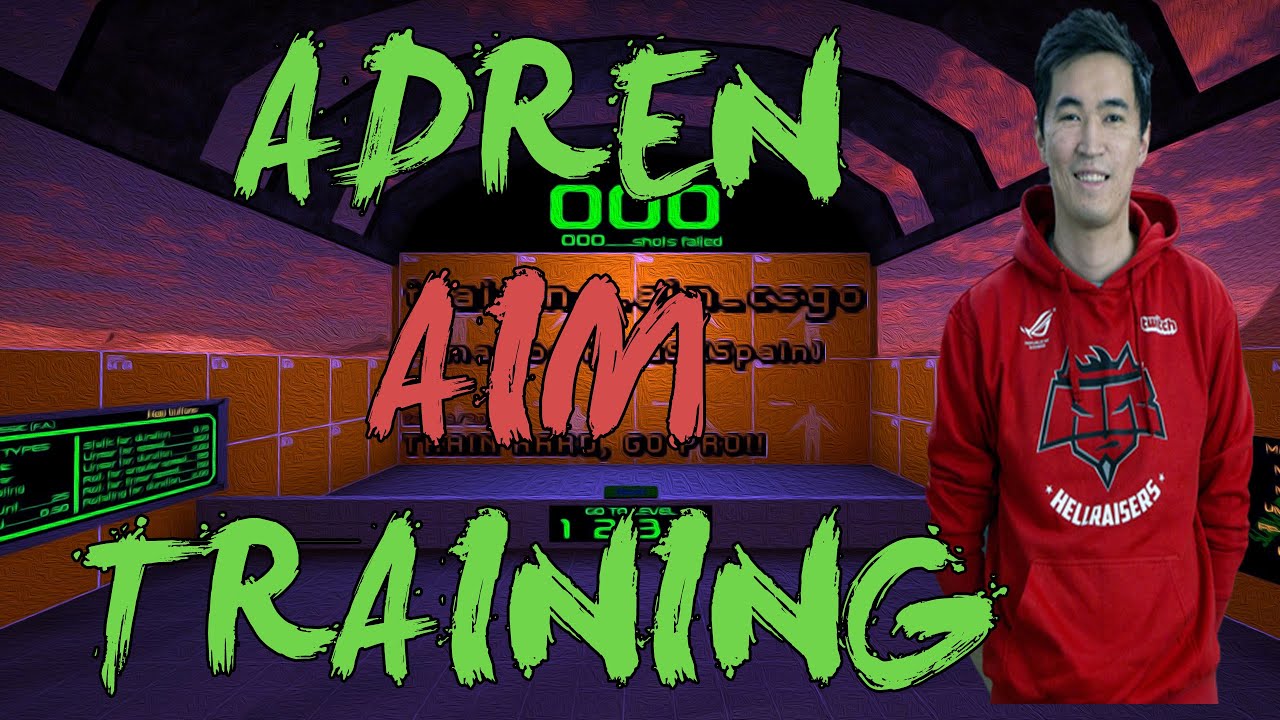 CSGO: Pro Training HellRaisers AdreN on training_aim_csgo - YouTube
