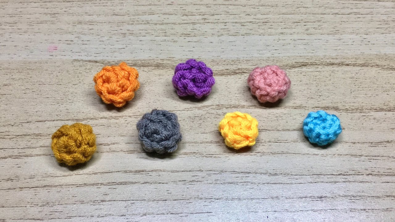 How to crochet button tutorial | DIY crochet button | Quick and button ...
