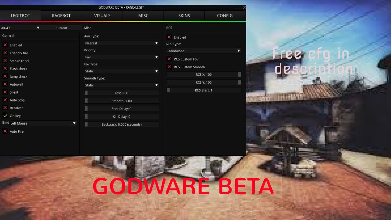 GodWare - Best awp cheat? | Free cfg in description - YouTube
