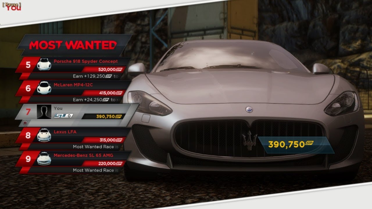 Need for Speed™ Most Wanted Maserati GT MC Stradale 2 - YouTube