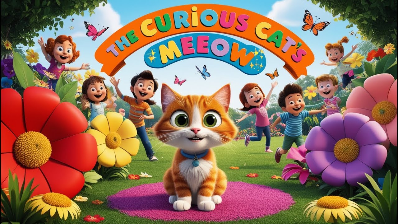 The Curious Cat’s Meow | Fun Animal Adventure Song for Kids #kidsvideo ...
