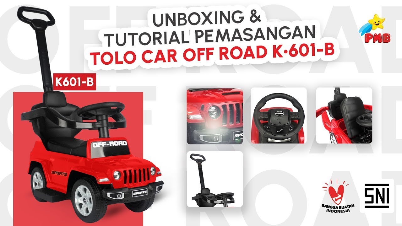 UNBOXING & PERAKITAN TOLO CAR OFFROAD - K601 B - YouTube
