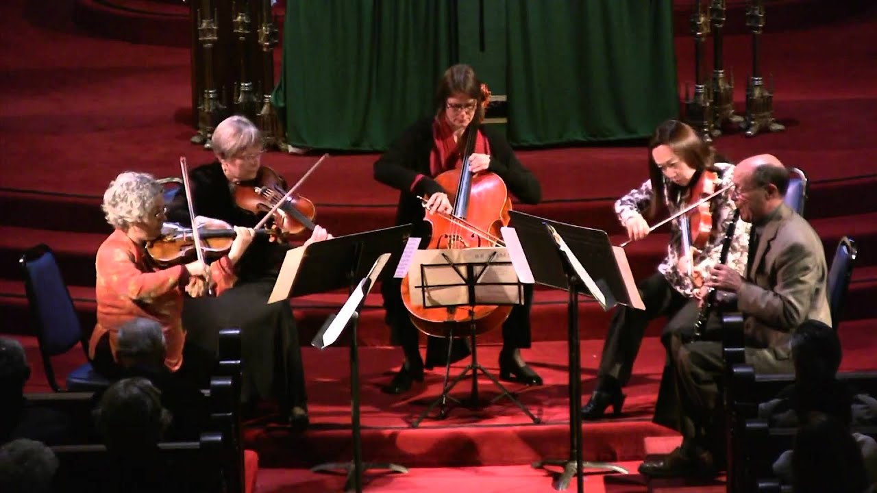 Temescal String Quartet with Tom Rose perform: Brahms - Quintet in B ...