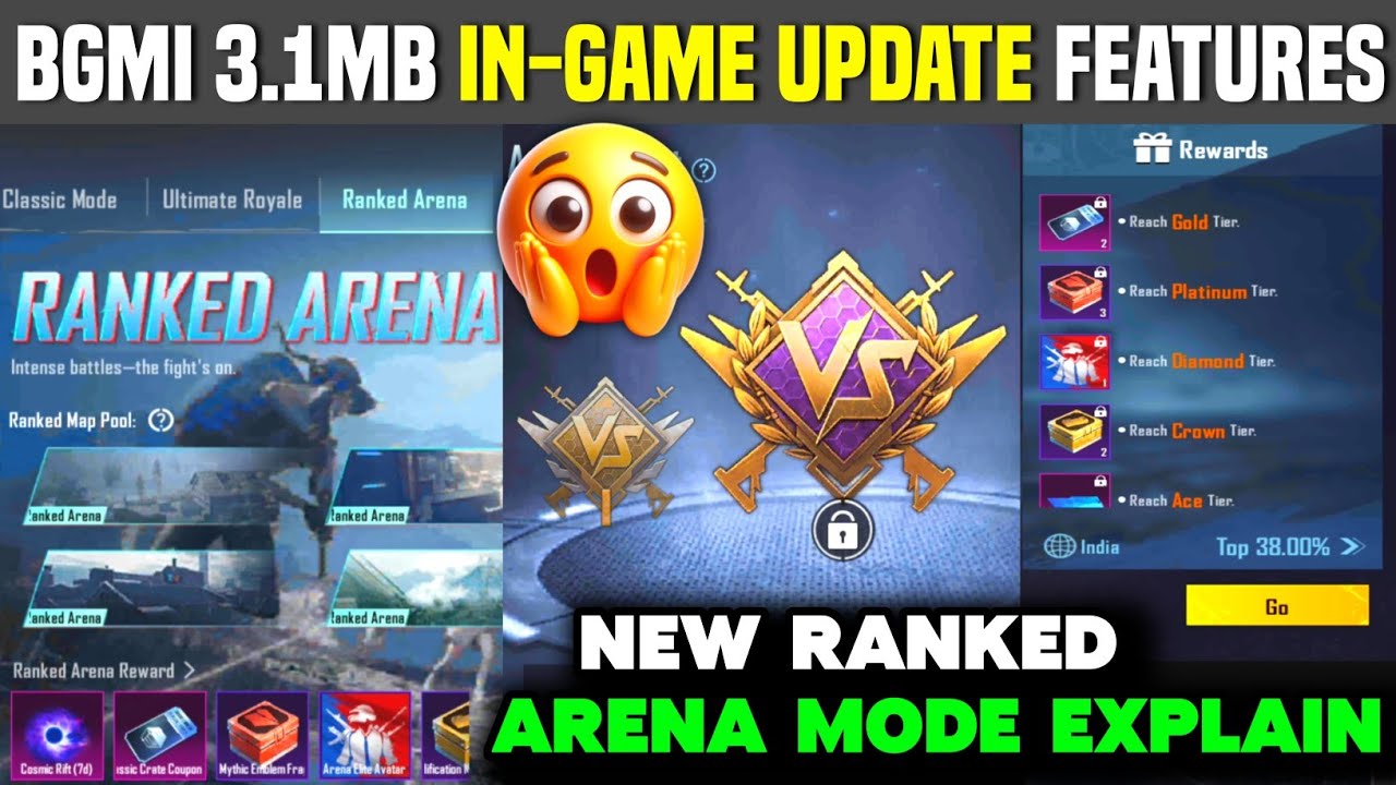 Bgmi 3.1MB New Update | How To Play Ranked Arena Mode in Bgmi | Ranked ...